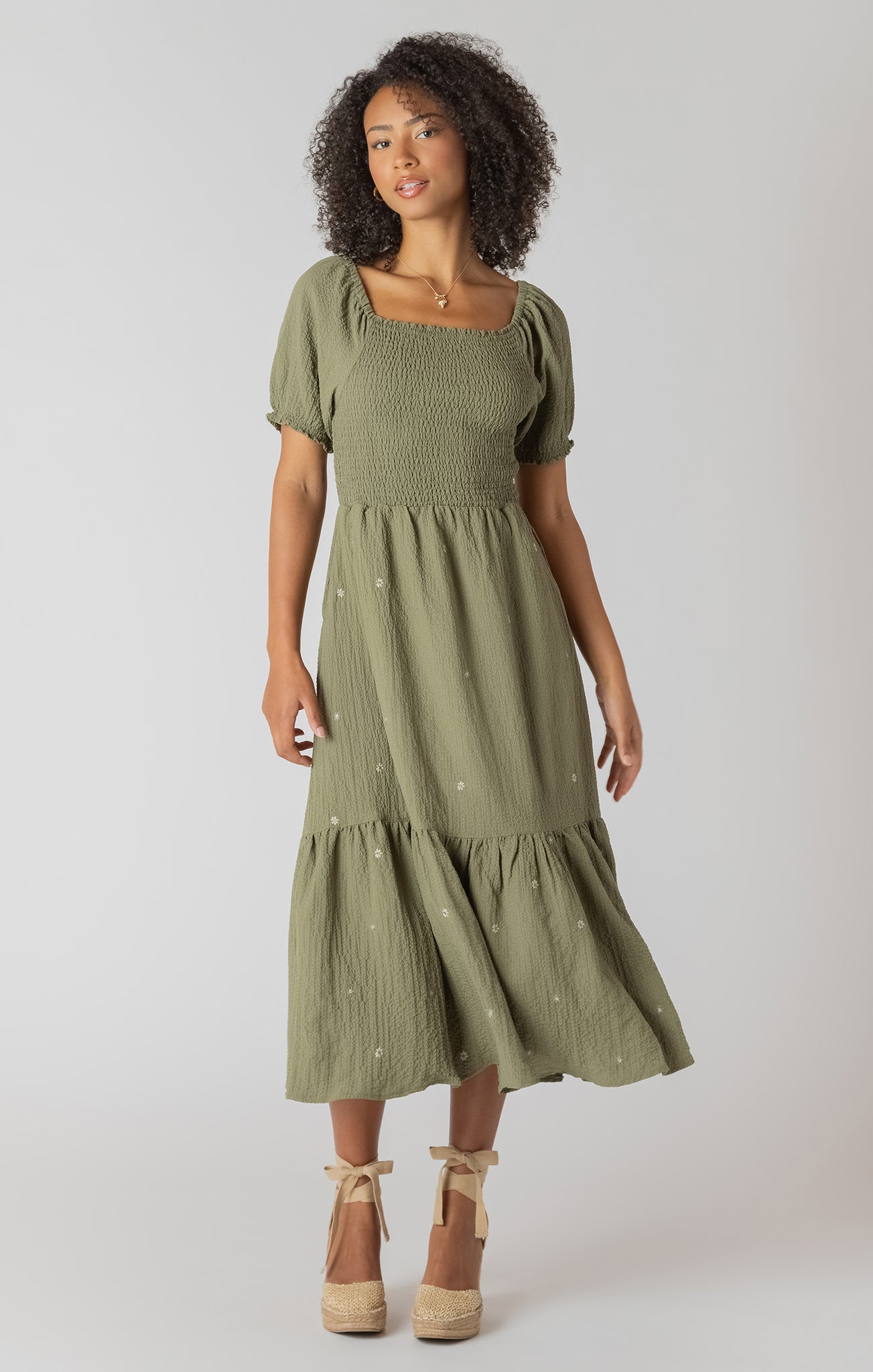Dress - Dex Smocked Tiered Maxi Dress – Something Pretty Boutique